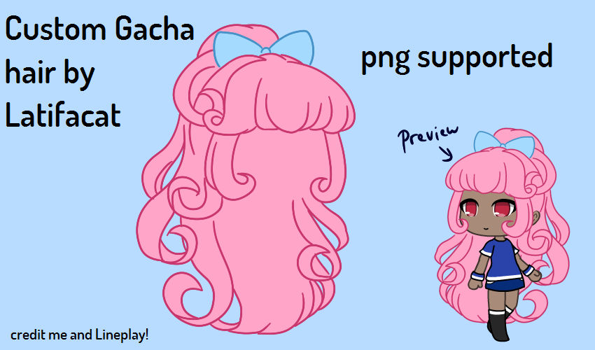 Gacha custom hair 4 +dl by latifacat on DeviantArt
