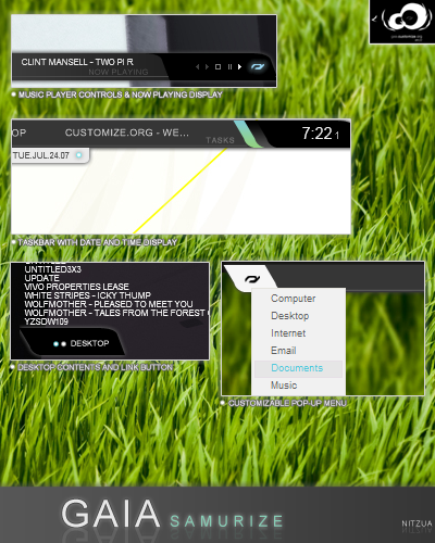 GAIA Samurize by nitzua19 on DeviantArt