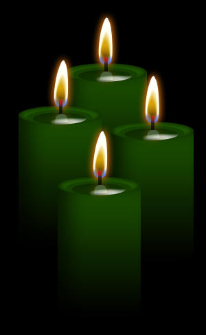 4 Green Candles by Blood-Huntress on DeviantArt