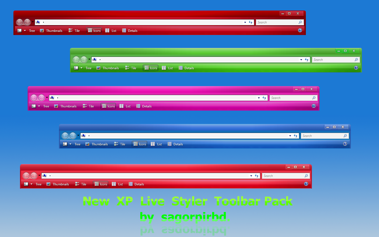 New XP Live StylerToolbar Pack by sagorpirbd on DeviantArt