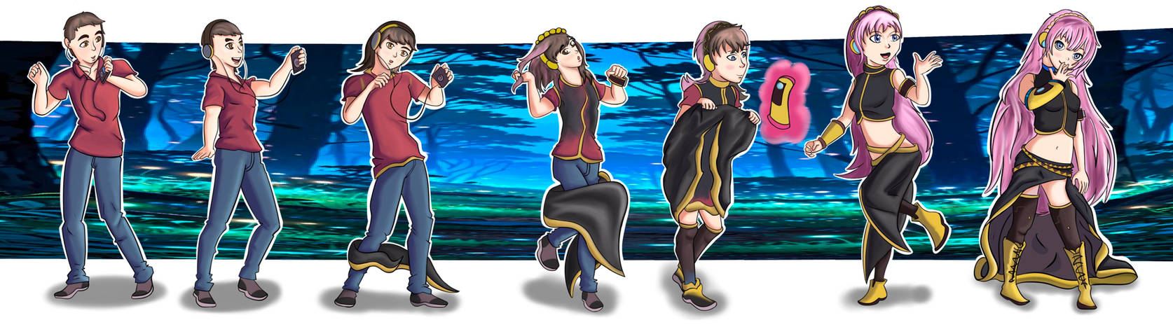 Oc becoming to Megurine Luka by kingsman-art on DeviantArt