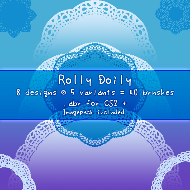 Rolly Doily - PS Brushes by kabocha on DeviantArt