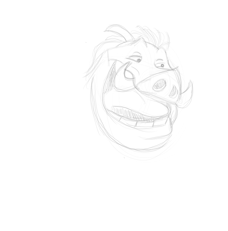 Pumba Sketch by cdwalter on DeviantArt