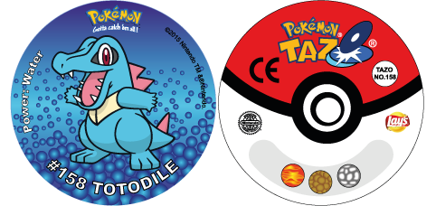 158 Totodile Tazos Vector Drawing by tekserkan on DeviantArt