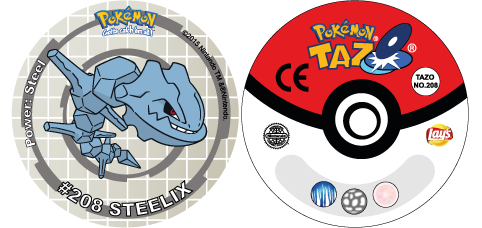 208 Steelix Pokemon Tazos Vector Drawing by tekserkan on DeviantArt