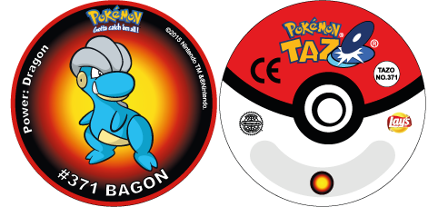 371 Bagon Pokemon Tazos Vector Drawing by tekserkan on DeviantArt