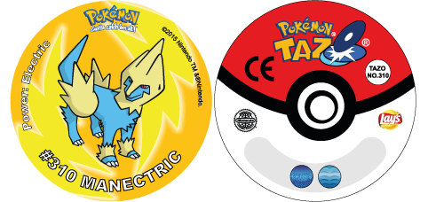 310 Manectric Pokemon Tazos Vector Drawing by tekserkan on DeviantArt
