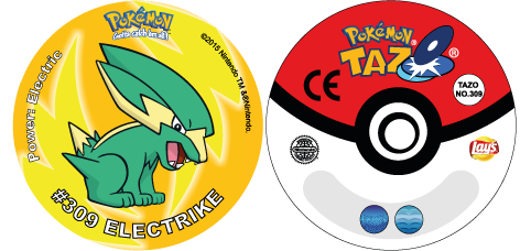 309 Electrike Pokemon Tazos Vector Drawing by tekserkan on DeviantArt