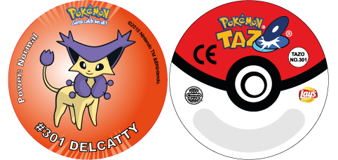 301 Delcatty Pokemon Tazos Vector Drawing by tekserkan on DeviantArt