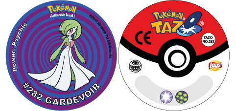 282 Gardevoir Pokemon Tazos Vector Drawing by tekserkan on DeviantArt