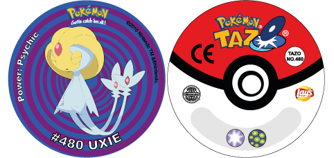 480 Uxie Pokemon Tazos Vector Drawing by tekserkan on DeviantArt