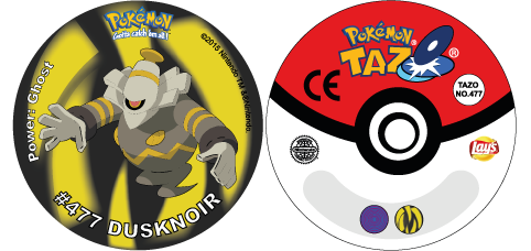 477 Dusknoir Pokemon Tazos Vector Drawing by tekserkan on DeviantArt