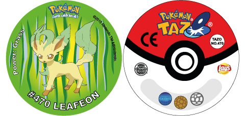 470 Leafeon Pokemon Tazos Vector Drawing by tekserkan on DeviantArt