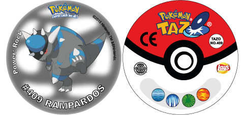 409 Rampardos Pokemon Tazos Vector Drawing by tekserkan on DeviantArt