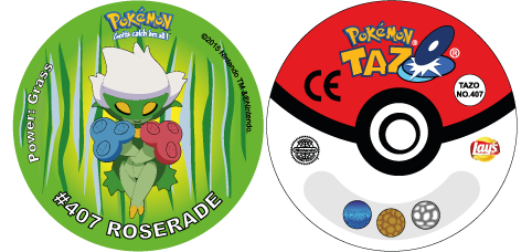 407 Roserade Pokemon Tazos Vector Drawing by tekserkan on DeviantArt