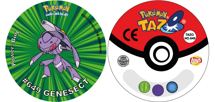 649 Genesect Pokemon Tazos Vector Drawing by tekserkan on DeviantArt
