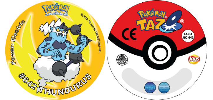 642 Thundurus Pokemon Tazos Vector Drawing by tekserkan on DeviantArt