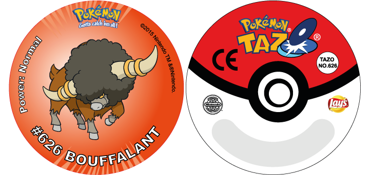 626 Bouffalant Pokemon Tazos Vector Drawing by tekserkan on DeviantArt