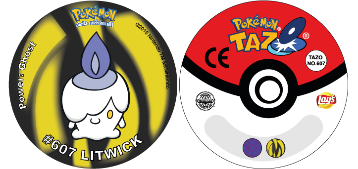 607 Litwick Pokemon Tazos Vector Drawing by tekserkan on DeviantArt