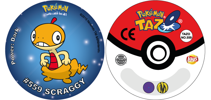 559 Scraggy Pokemon Tazos Vector Drawing by tekserkan on DeviantArt