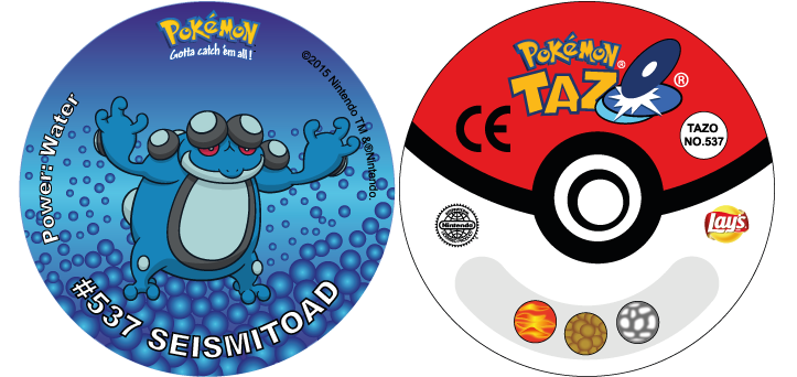 537 Seismitoad Pokemon Tazos Vector Drawing by tekserkan on DeviantArt