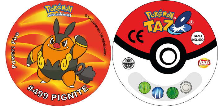 499 Pignite Pokemon Tazos Vector Drawing by tekserkan on DeviantArt