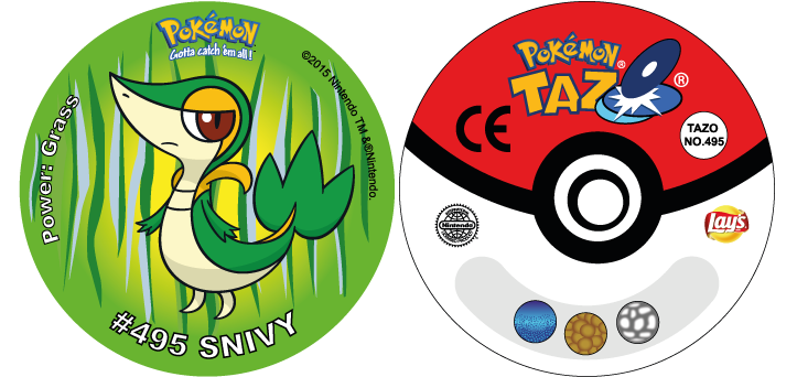 495 Snivy Pokemon Tazos Vector Drawing by tekserkan on DeviantArt