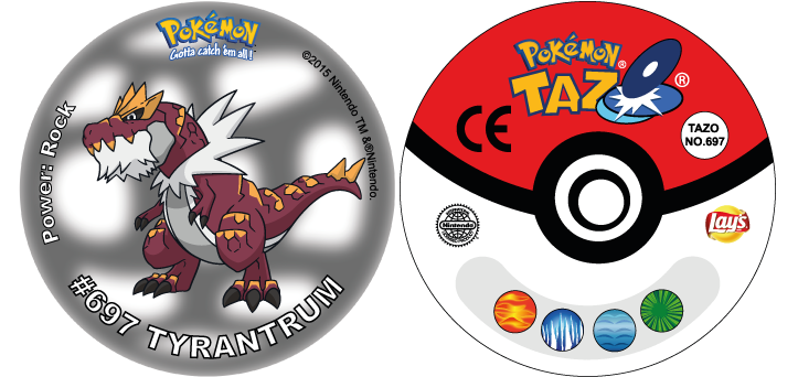 697 Tyrantrum Pokemon Tazos Vector Drawing by tekserkan on DeviantArt