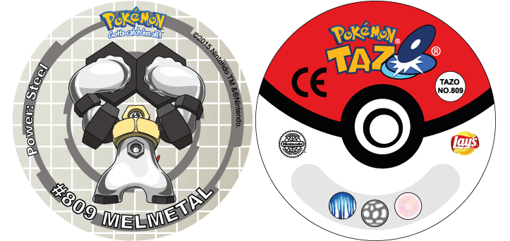809 Melmetal Pokemon Tazos Vector Drawing by tekserkan on DeviantArt