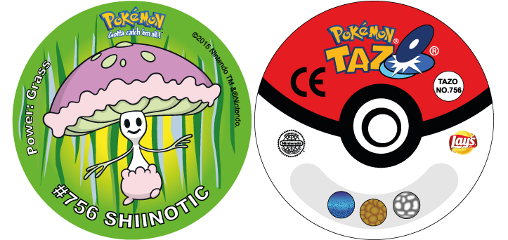 756 Shiinotic Pokemon Tazos Vector Drawing by tekserkan on DeviantArt