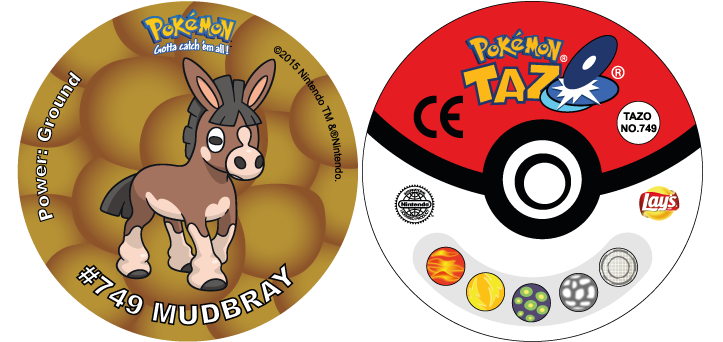 749 Mudbray Pokemon Tazos Vector Drawing by tekserkan on DeviantArt