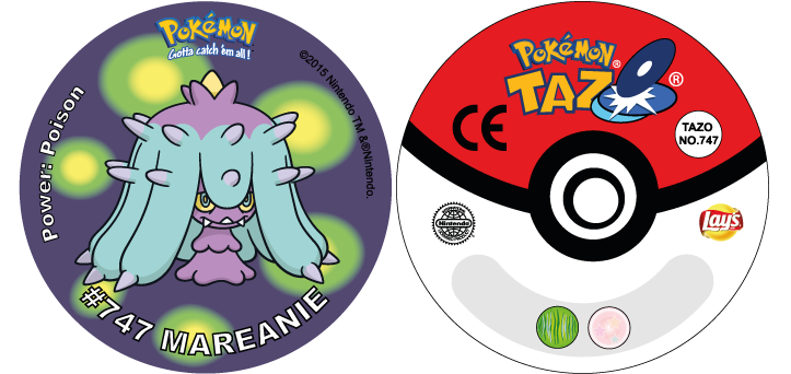 747 Mareanie Pokemon Tazos Vector Drawing by tekserkan on DeviantArt