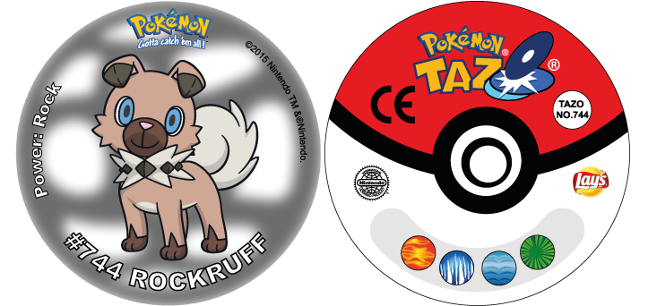 744 Rockruff Pokemon Tazos Vector Drawing by tekserkan on DeviantArt