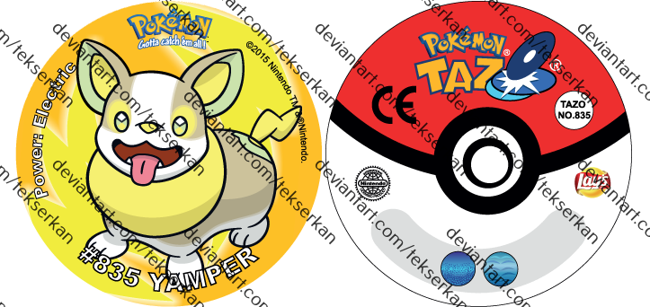 835 Yamper Pokemon Tazos Vector Drawing by tekserkan on DeviantArt