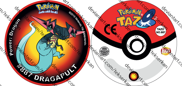 887 Dragapult Pokemon Tazos Vector Drawing by tekserkan on DeviantArt