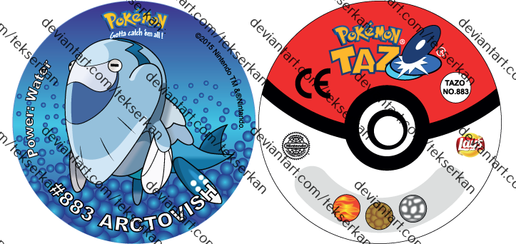 883 Arctovish Pokemon Tazos Vector Drawing by tekserkan on DeviantArt