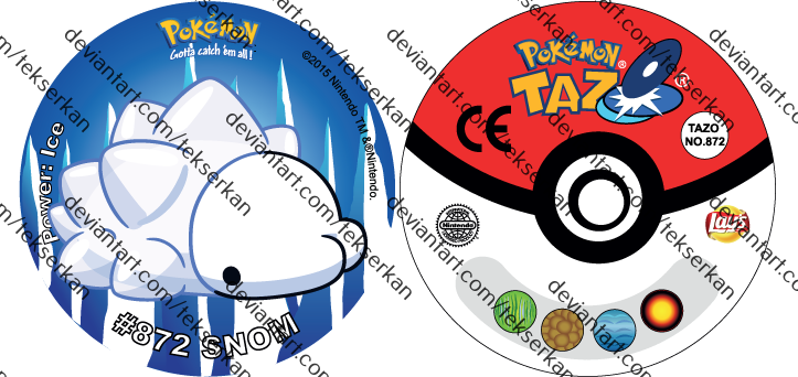 872 Snom Pokemon Tazos Vector Drawing by tekserkan on DeviantArt