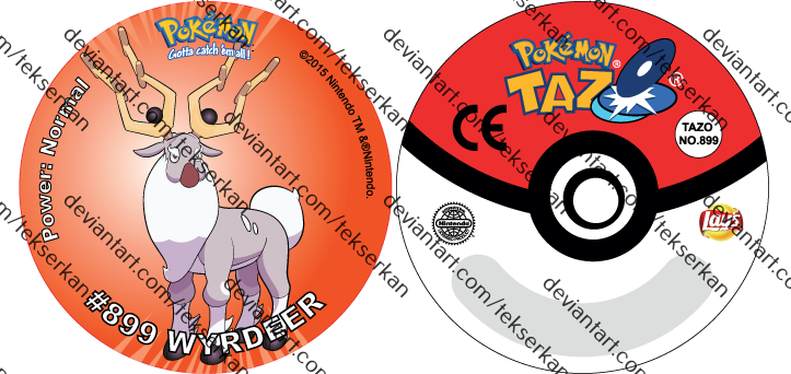 899 Wyrdeer Pokemon Tazos Vector Drawing by tekserkan on DeviantArt