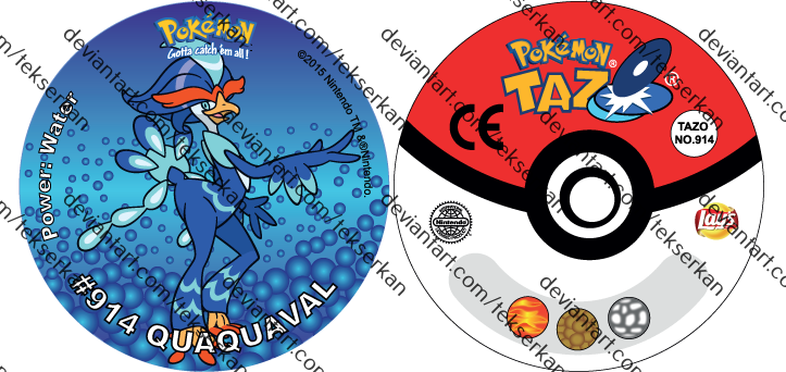 914 Quaquaval Pokemon Tazos Vector Drawing by tekserkan on DeviantArt