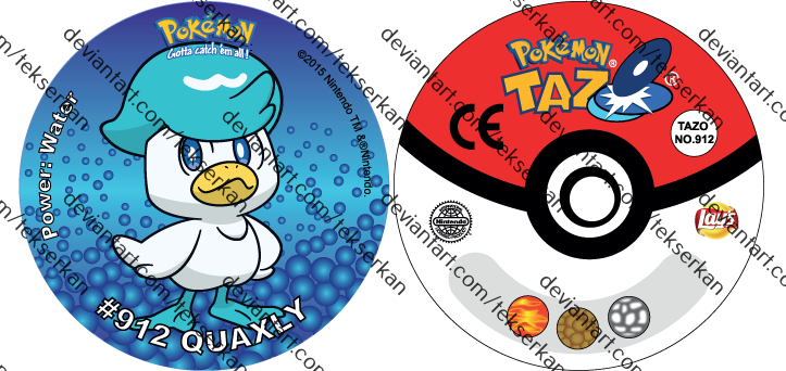 912 Quaxly Pokemon Tazos Vector Drawing by tekserkan on DeviantArt