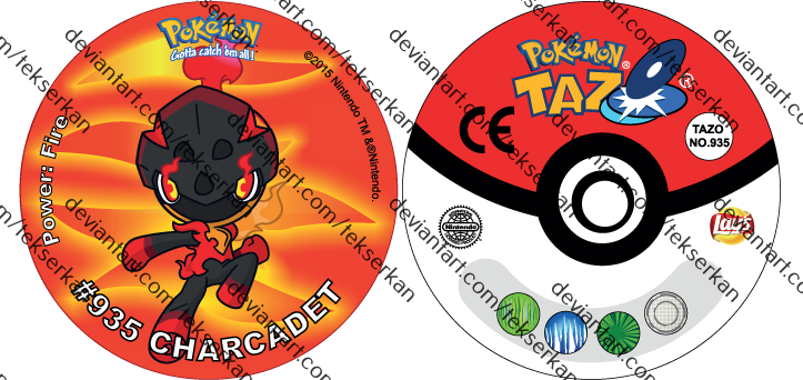935 Charcadet Pokemon Tazos Vector Drawing by tekserkan on DeviantArt