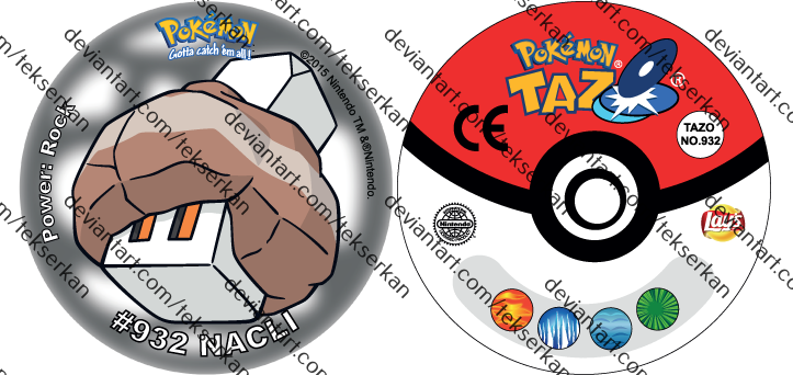 932 Nacli Pokemon Tazos Vector Drawing by tekserkan on DeviantArt