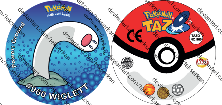 960 Wiglett Pokemon Tazos Vector Drawing by tekserkan on DeviantArt