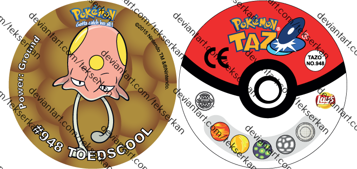 948 Toedscool Pokemon Tazos Vector Drawing by tekserkan on DeviantArt