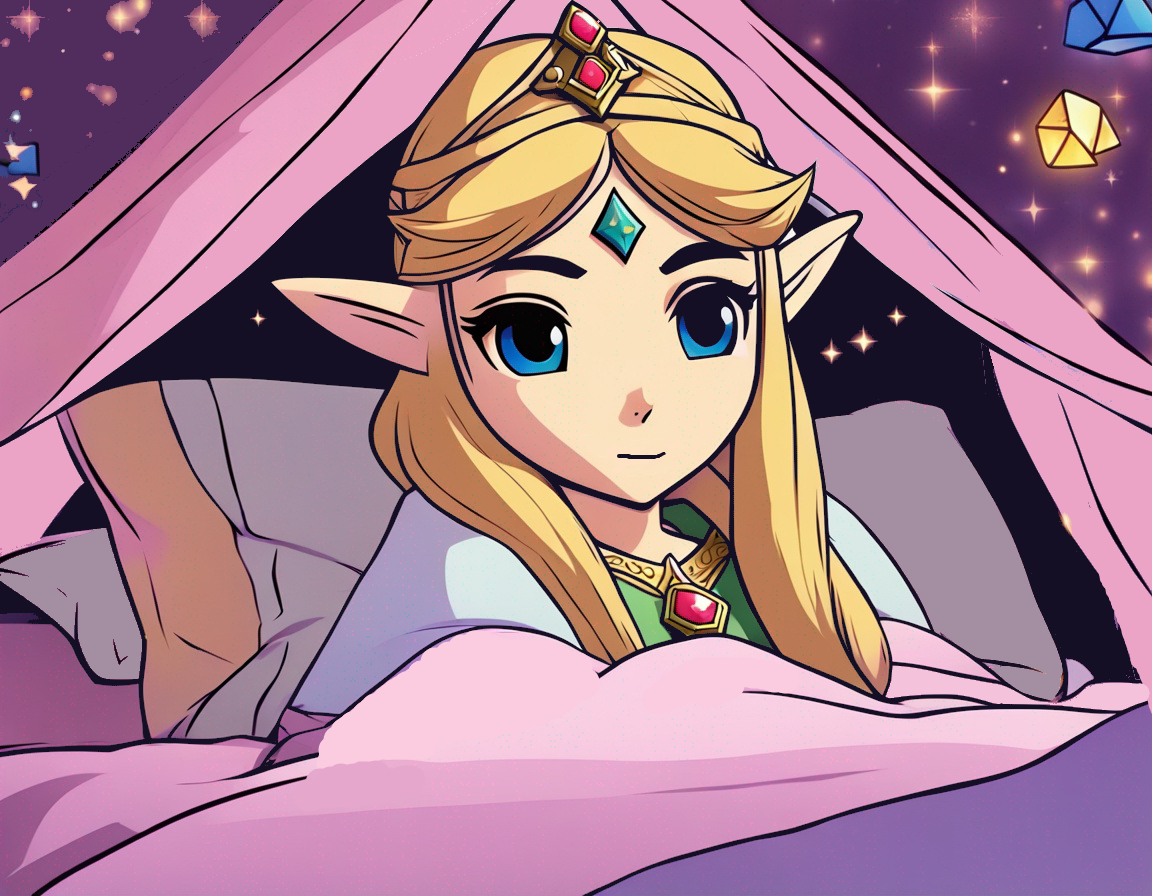 Princess Zelda Sitting up in Bed Nintendo Fan Art by AdamMettaFusion on ...