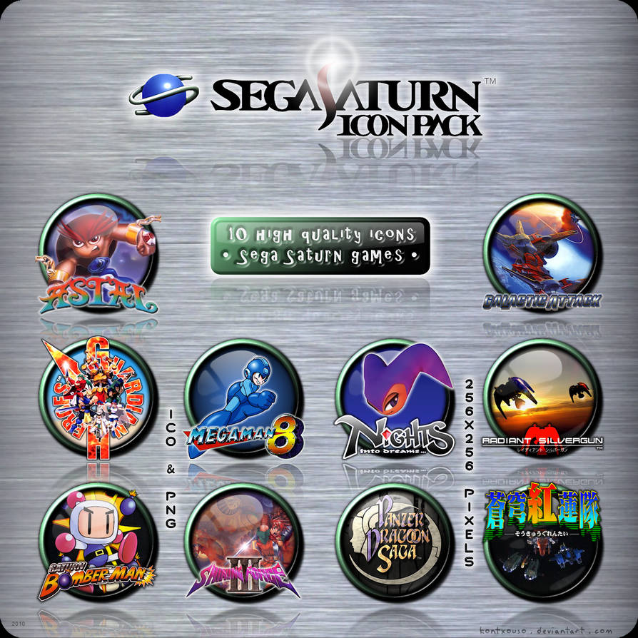 Sega Saturn Icon Pack by kontxouso on DeviantArt