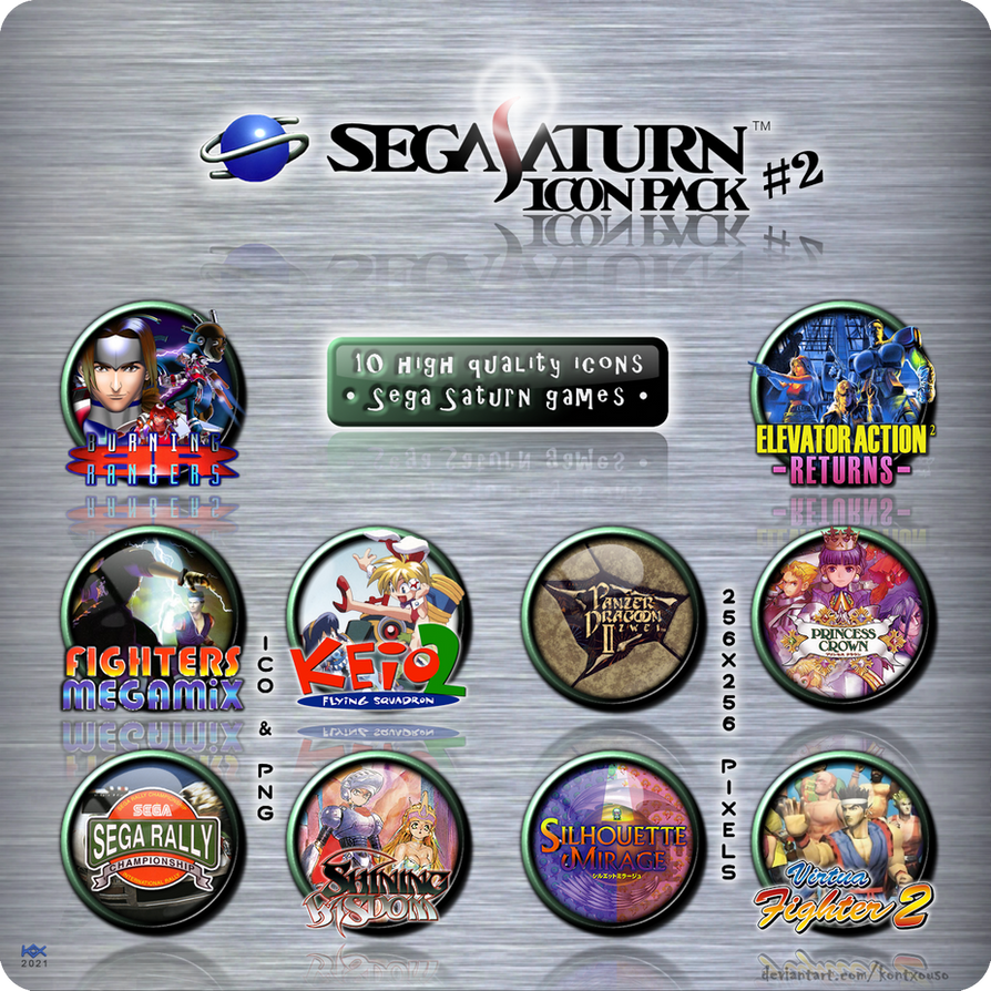 Sega Saturn Icon Pack #2 by kontxouso on DeviantArt