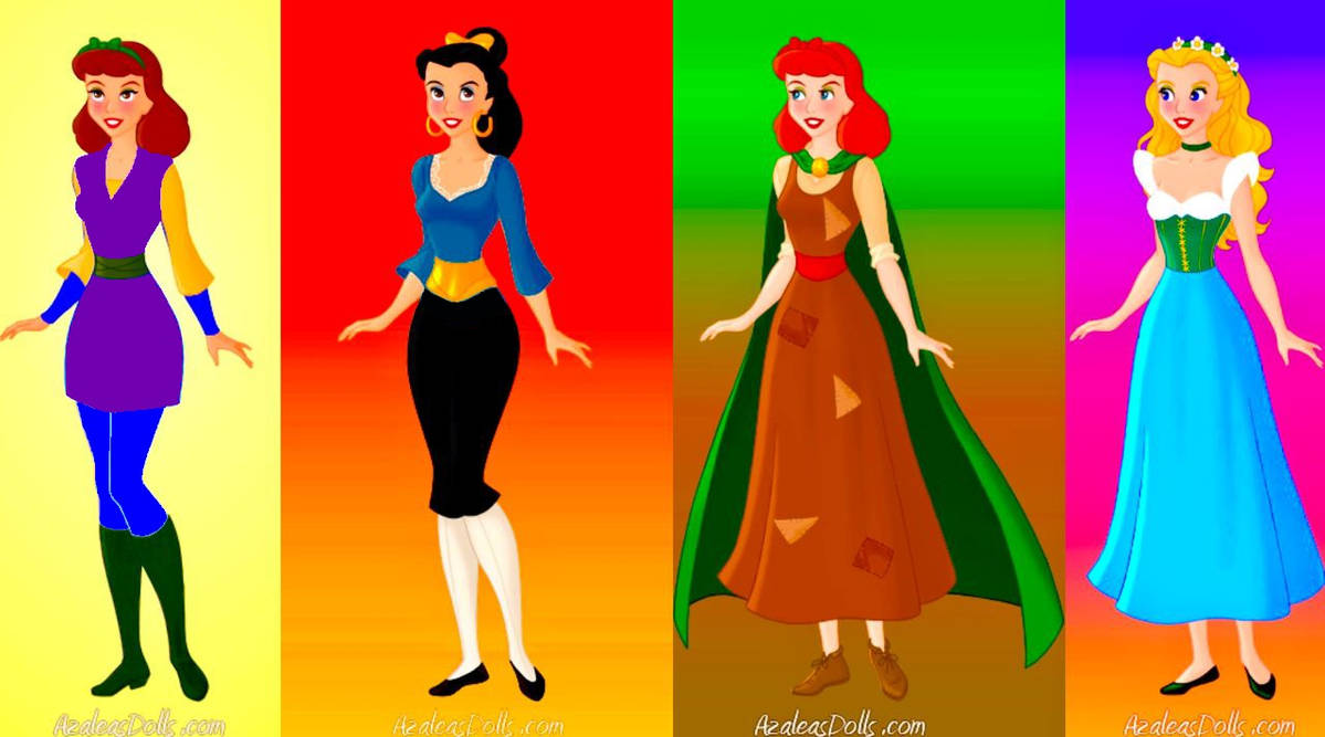 '60s girls as non-Disney heroines by IrishWhoGirl on DeviantArt