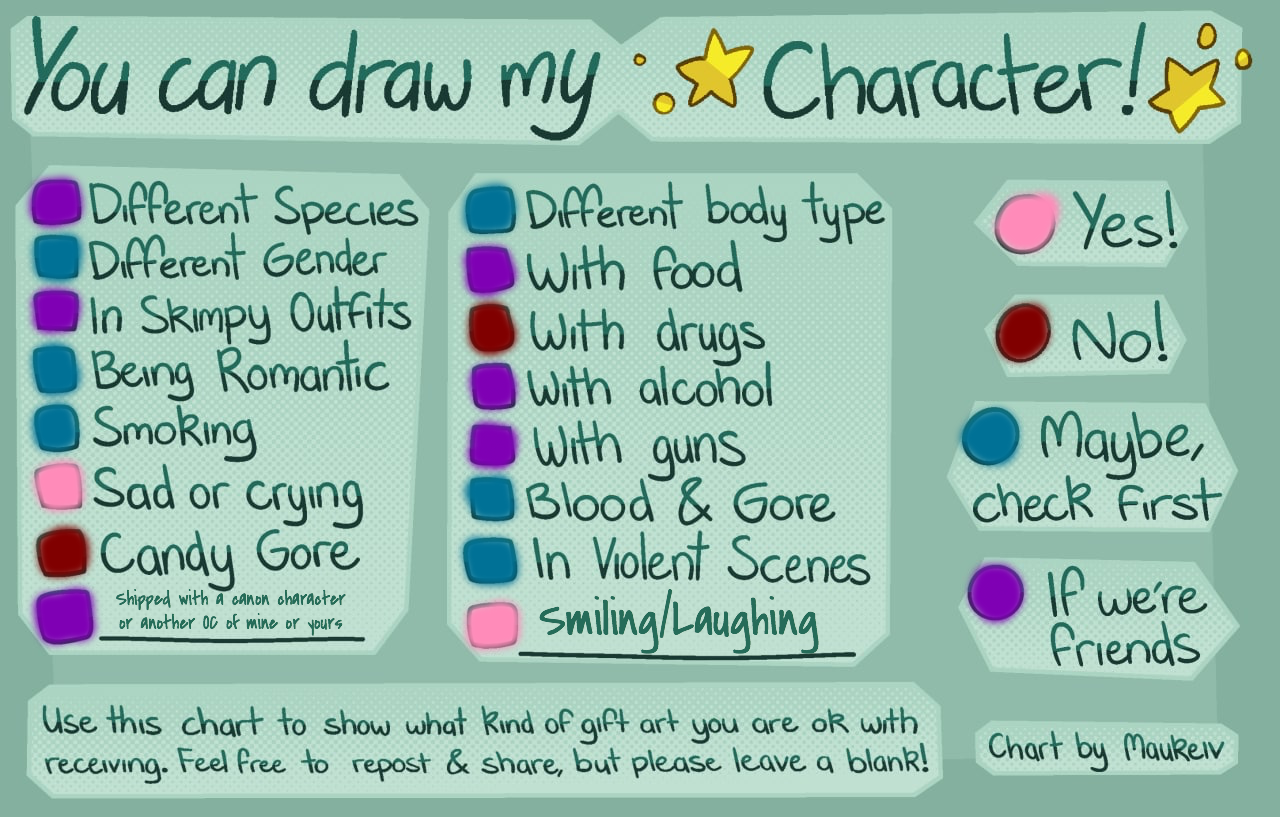 How you may draw my OCs by IrishWhoGirl on DeviantArt