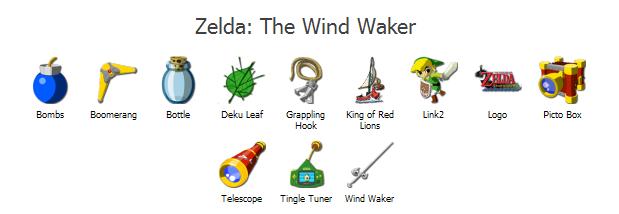 Zelda The Wind Waker Icons by axistek on DeviantArt